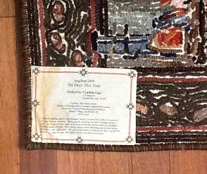 015 - Add a Label to your Hooked Rugs