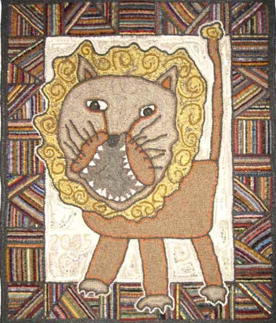 Jacob's Lion | Cindi Gay Rug Hooking
