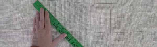 How to draw a rectangle & oval on rug hooking backing | Rughookology