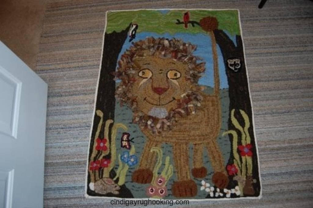 Jacob's Lion | Cindi Gay Rug Hooking