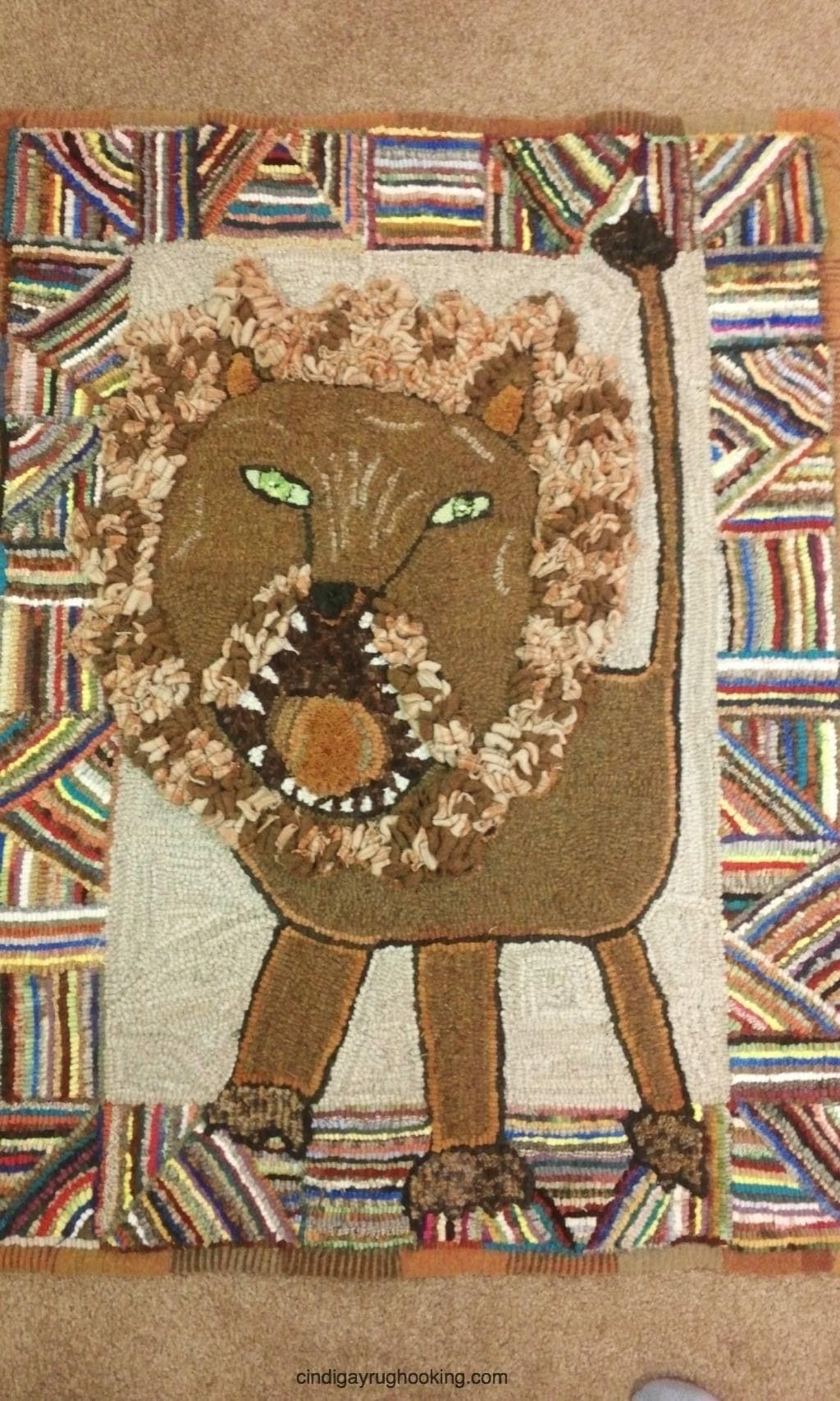 Unique Jacob's Lion Rug Hook Design | Rughookology